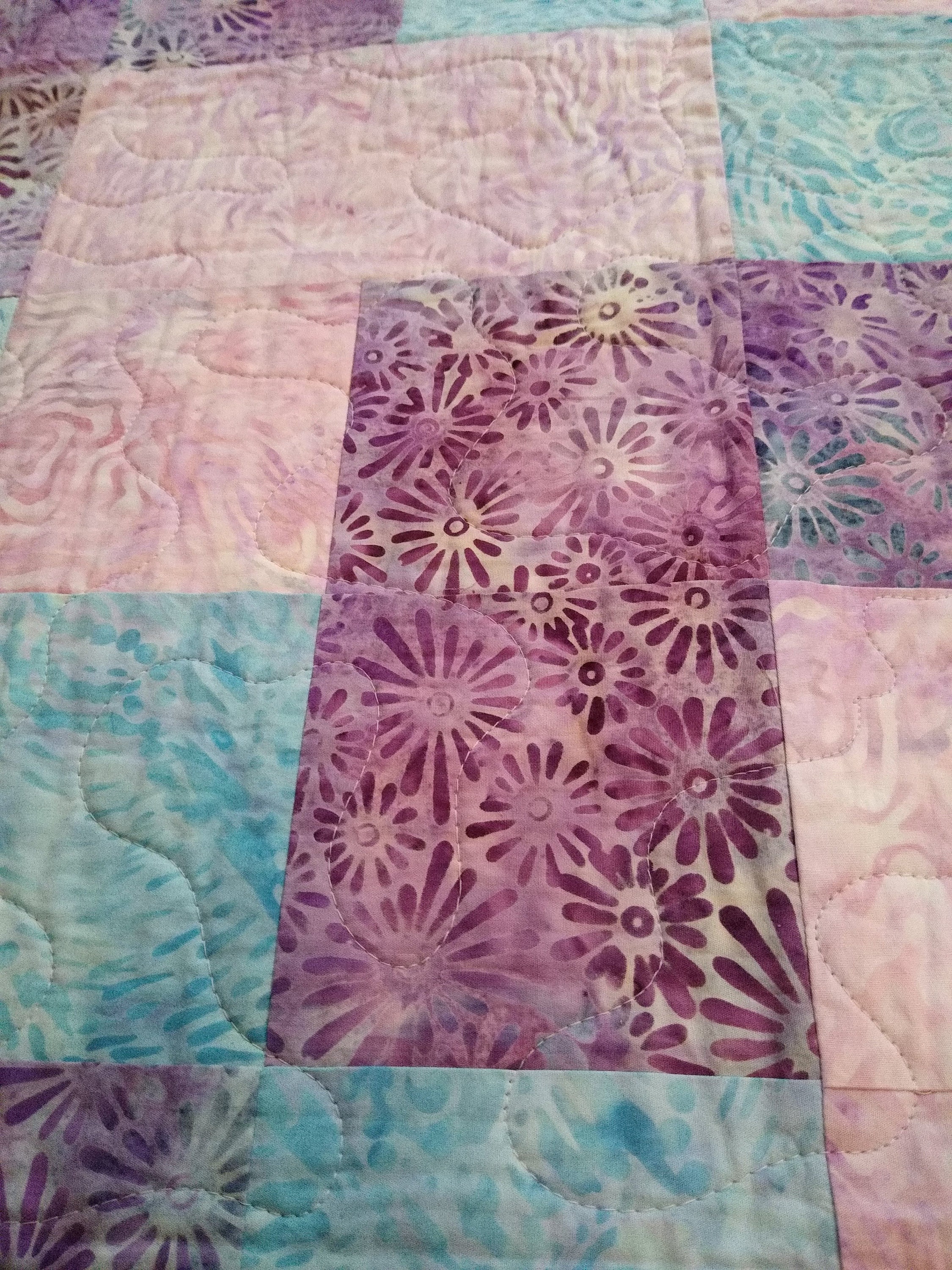 Handmade Pale/pastel Batik Lap/throw Quilt - Etsy