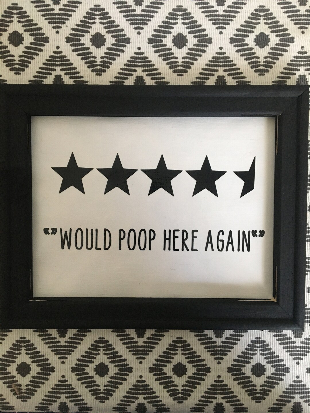 Bathroom Rating Sign (8 Inches by 10 Inches) - Etsy
