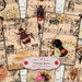 Bee Card Set Printable, Honey ACEO, Bee ATC 2.5x3.5, Insect Digital ...