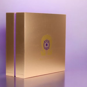 Omega Psi Phi Keepsake Boot Box: Gold & Purple Fraternity Gift - Etsy