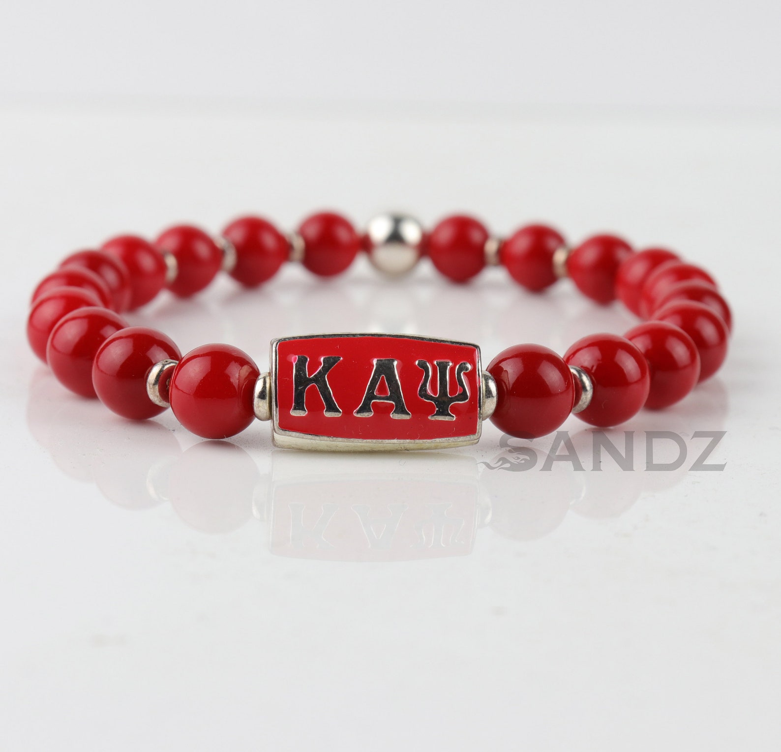 Kappa Alpha Psi Fraternity Stretch Bead Bracelet: KAΨ Center - Etsy