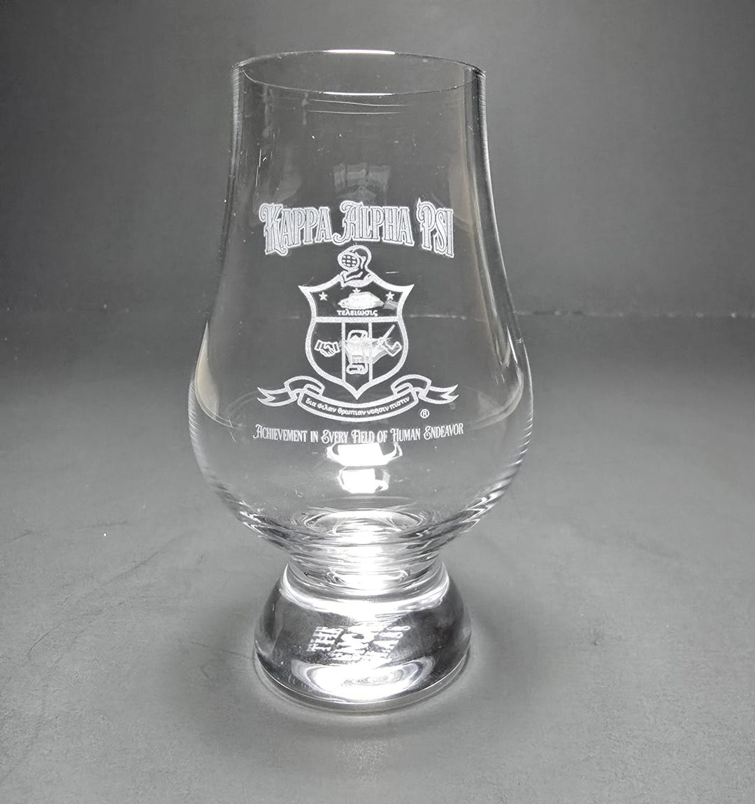 Kappa Alpha Psi Whiskey Glass: Fraternity Crest Rocks Glass - Etsy