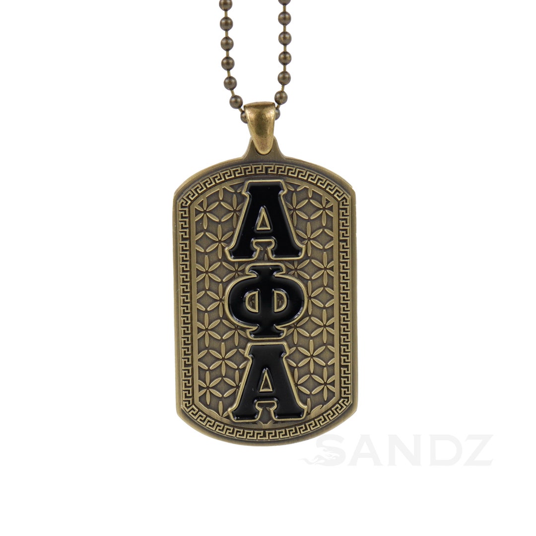 Alpha Phi Alpha Fraternity Fashion Dog Tag With Ball Chain Necklace ...