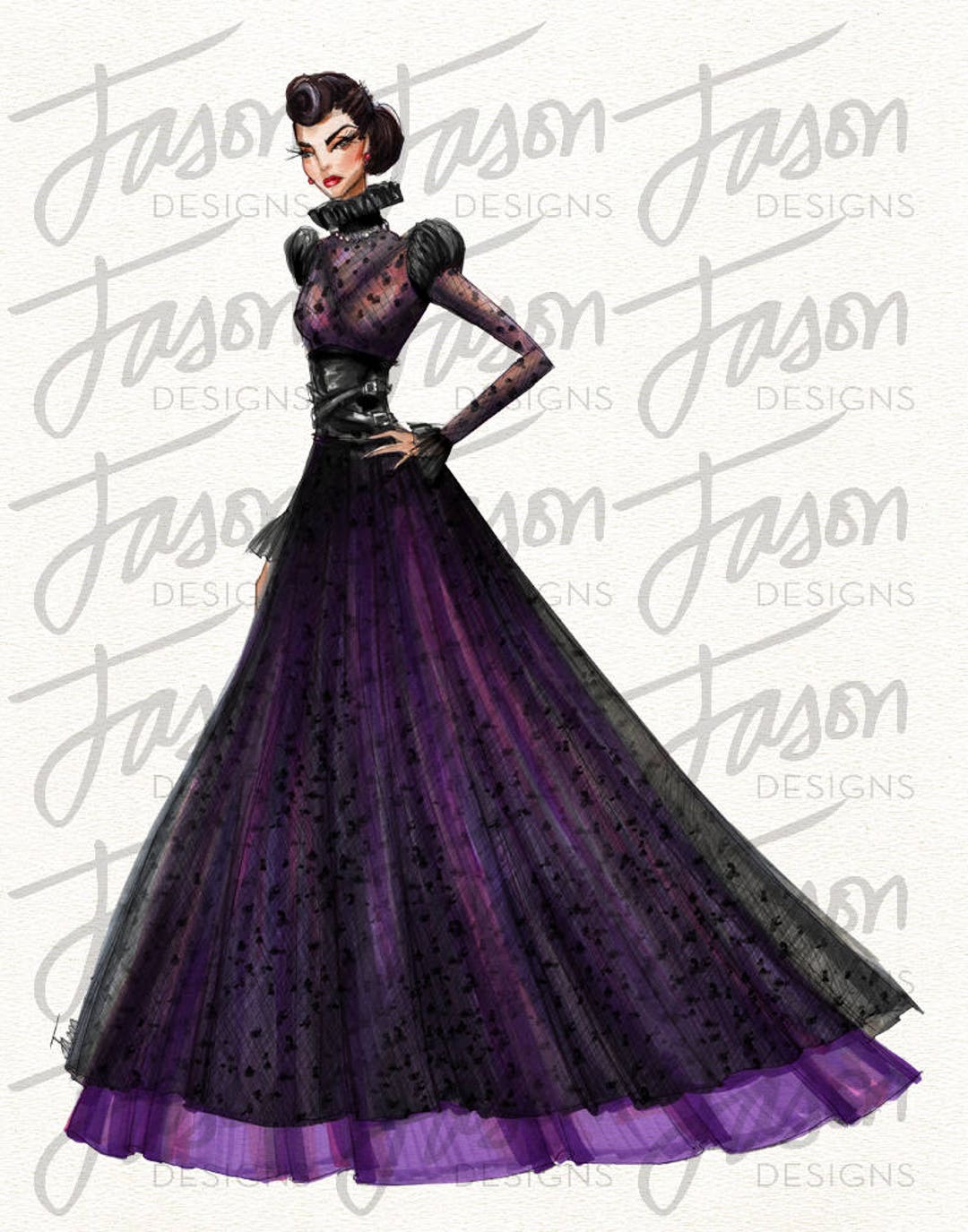 Fashion Illustration IT GIRL Art Print the Queen of Everything - Etsy