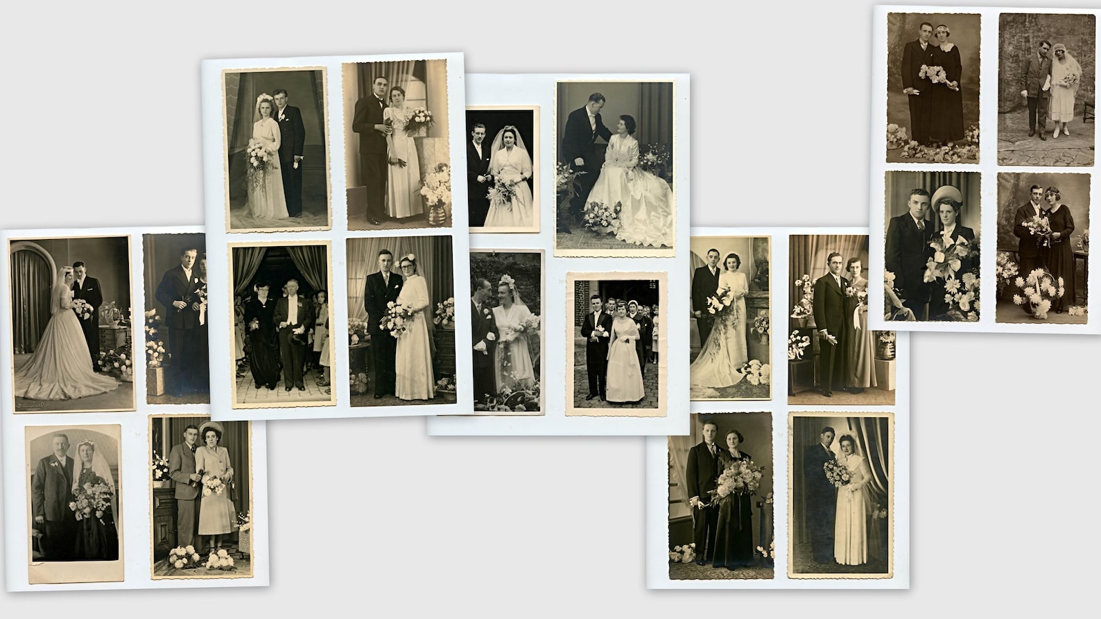 Vintage Wedding Photo Ephemera: Printable Antique Marriage Images ...