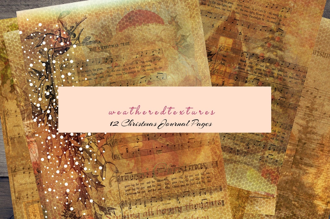 Christmas Journal Pages, Printable Christmas Pages, Digital Download ...