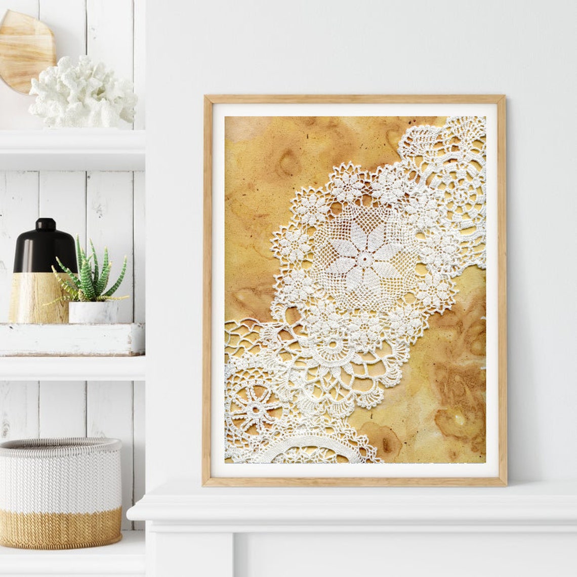 Doily Digital Image Doilies Wall Art Vintage Doily Art - Etsy
