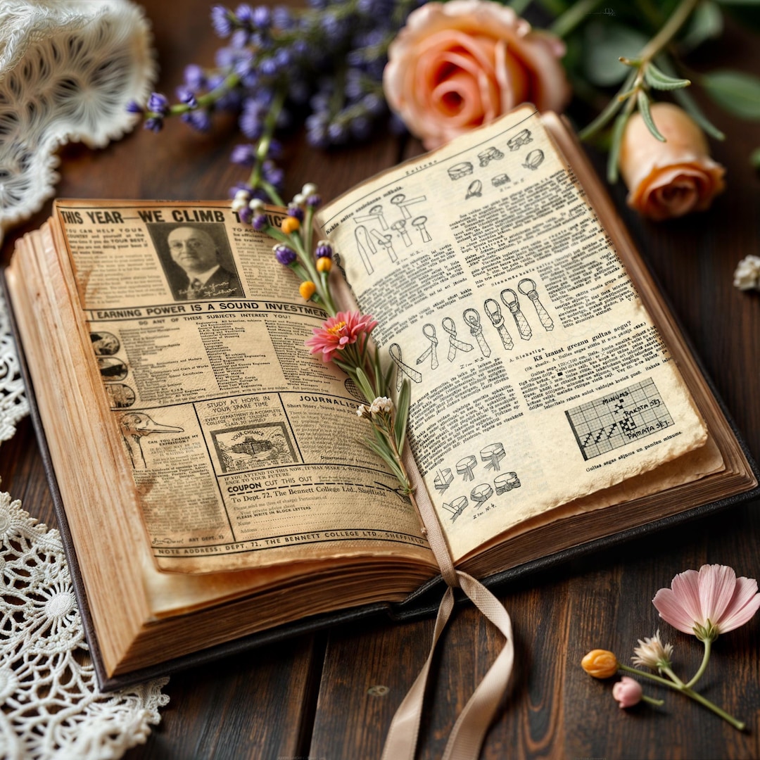 Vintage Newspaper Ephemera: Printable Collage Sheets (digital Download ...