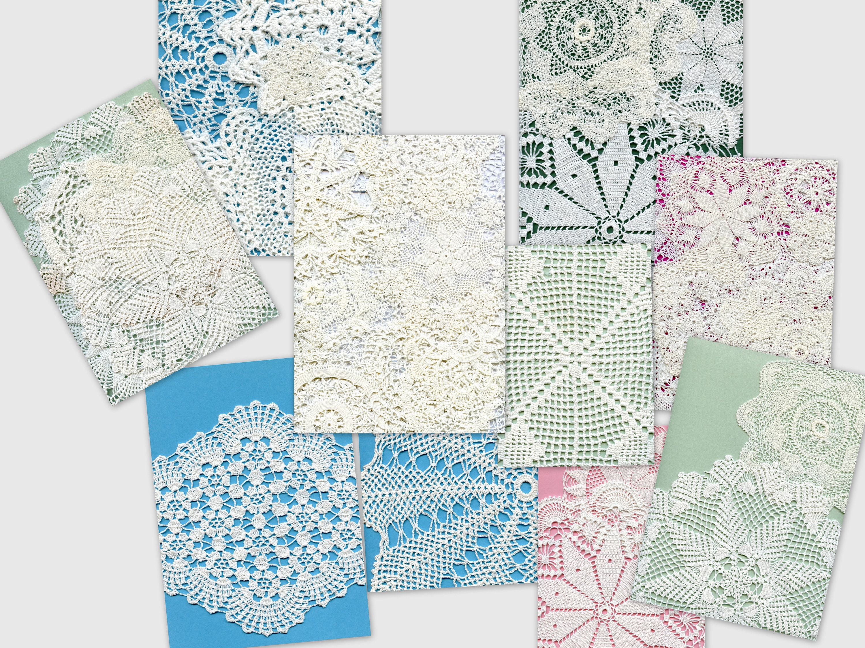 Lace Digital Printable Kit Printable Lace Paper Boho Paper - Etsy