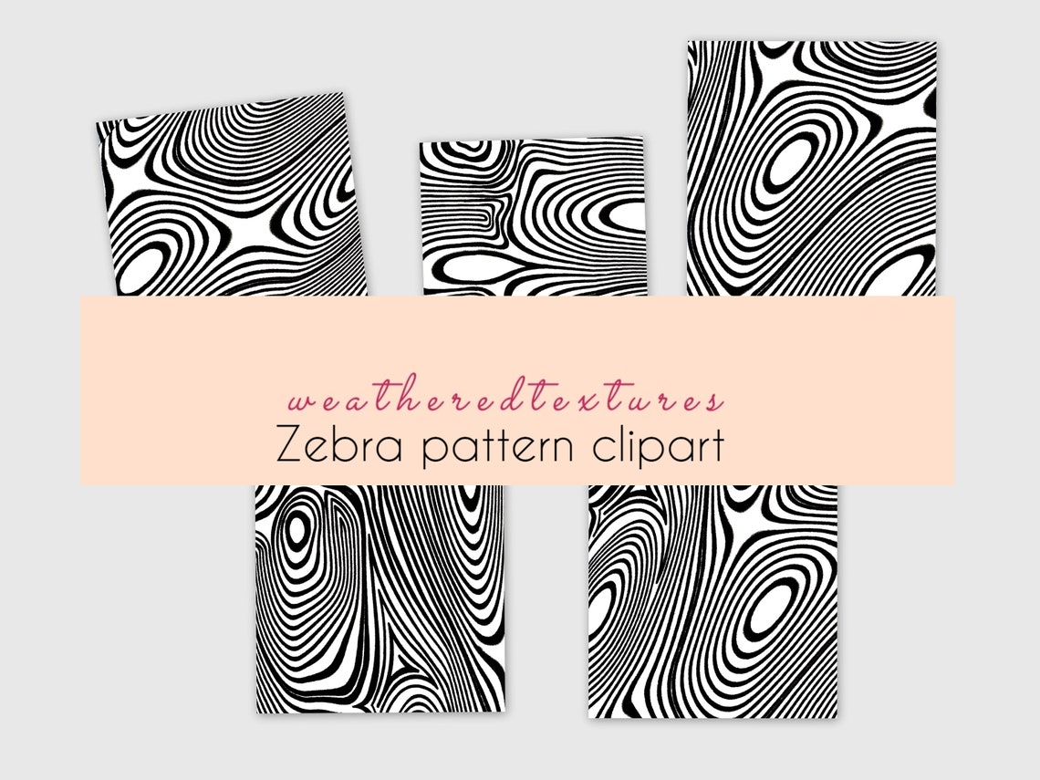 Zebra Clipart Zebra Pattern Clipart Zebra PNG Zebra Stripes | Etsy