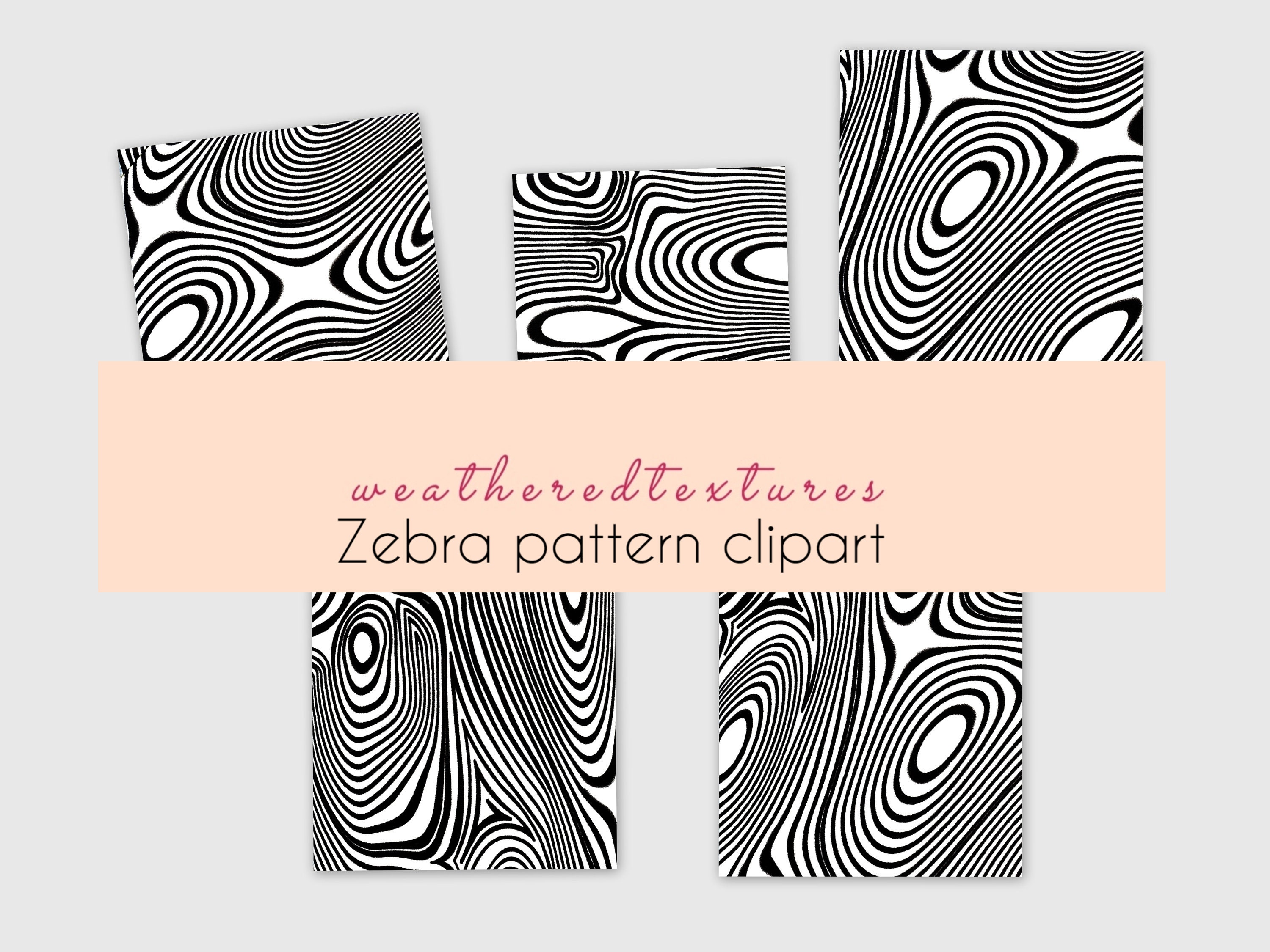 Zebra clipart Zebra pattern clipart Zebra PNG Zebra stripes | Etsy