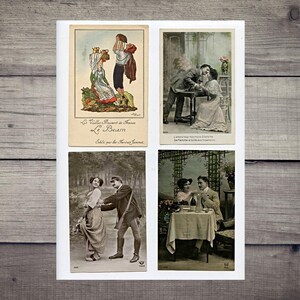 Couples Lovers Digital Download, 20 Vintage Postcards Instant Download ...