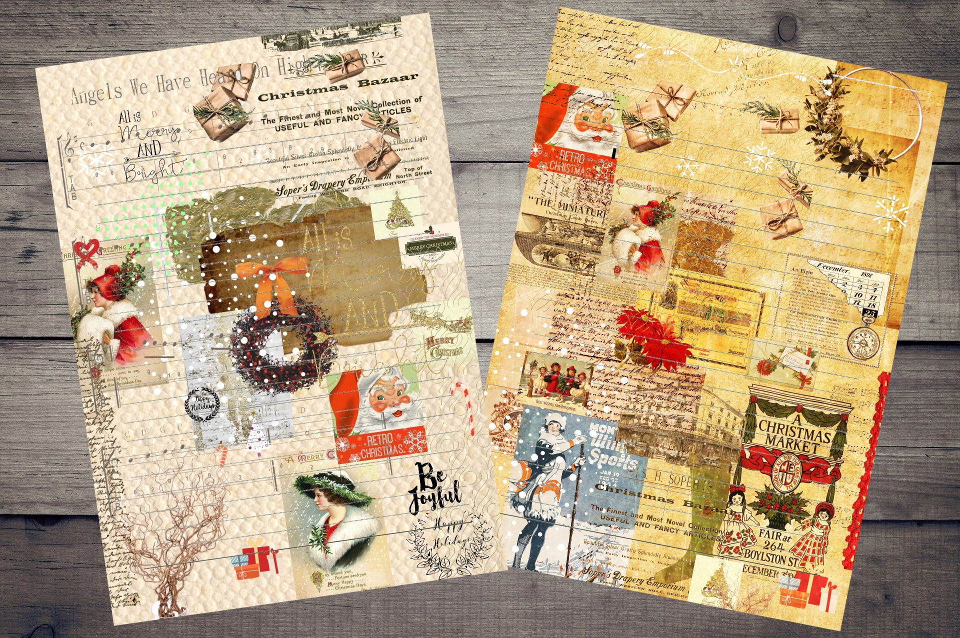 Christmas Journal Pages Printable Christmas Pages Digital - Etsy