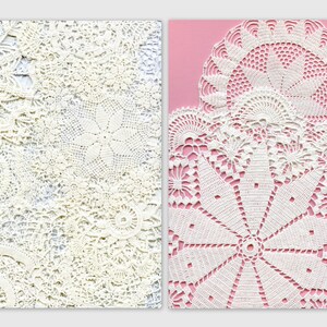 Lace Digital, Printable Kit, Printable Lace Paper, Boho Paper Kit, Junk ...