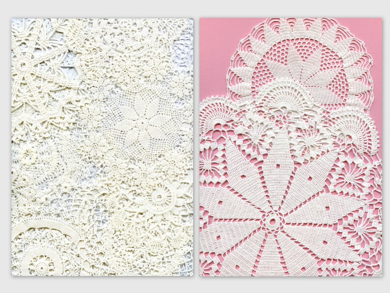 Lace Digital Printable Kit Printable Lace Paper Boho Paper | Etsy