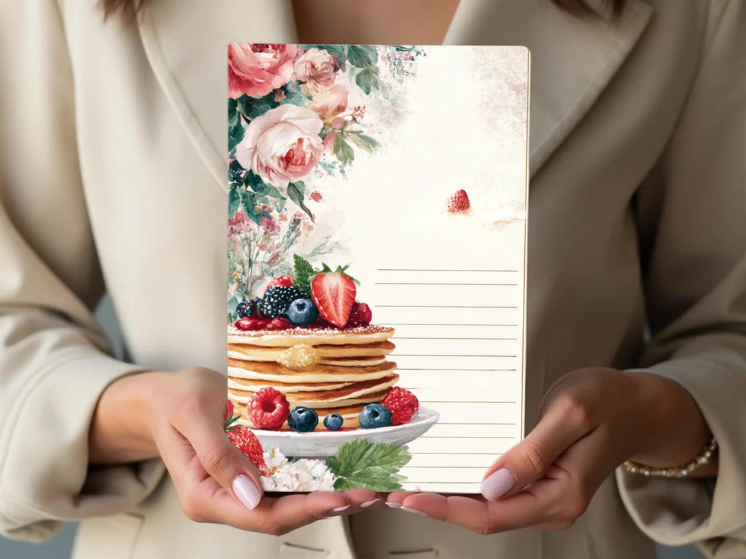 Printable Recipe Journal Pages: Cooking Notes & Meal Planning (digital ...