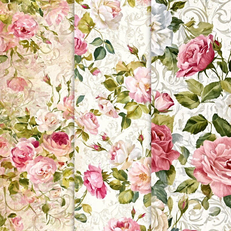 Floral Cardstock - Etsy