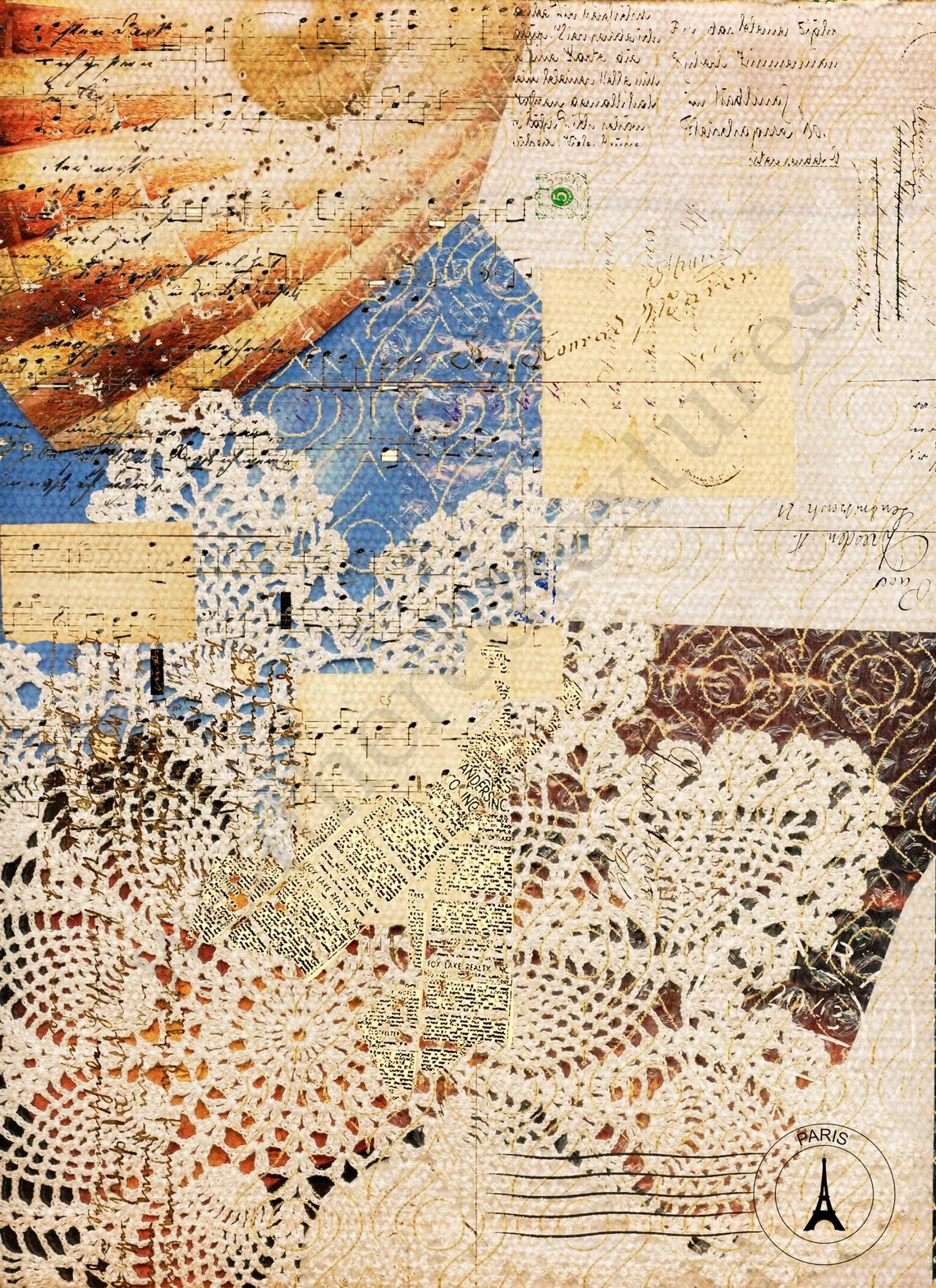 Collage Pages Junk Journal Kit 8 Collage Sheets Digital | Etsy