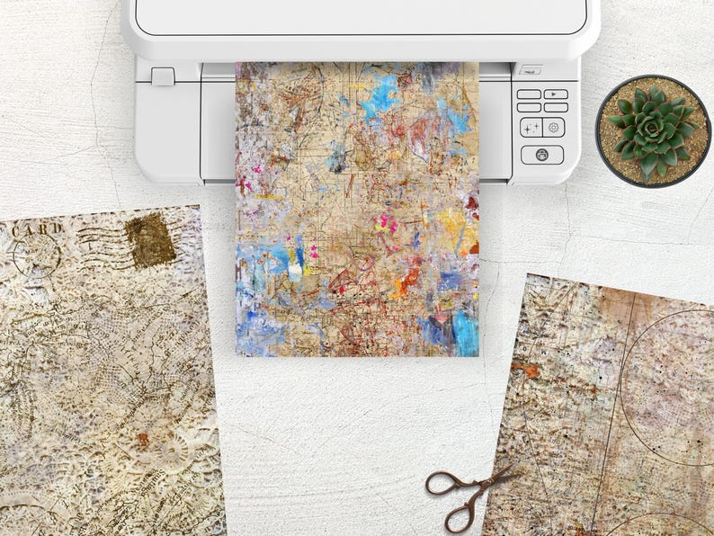 Vintage Map Paper Pack: Printable Junk Journal Kit (digital Download ...