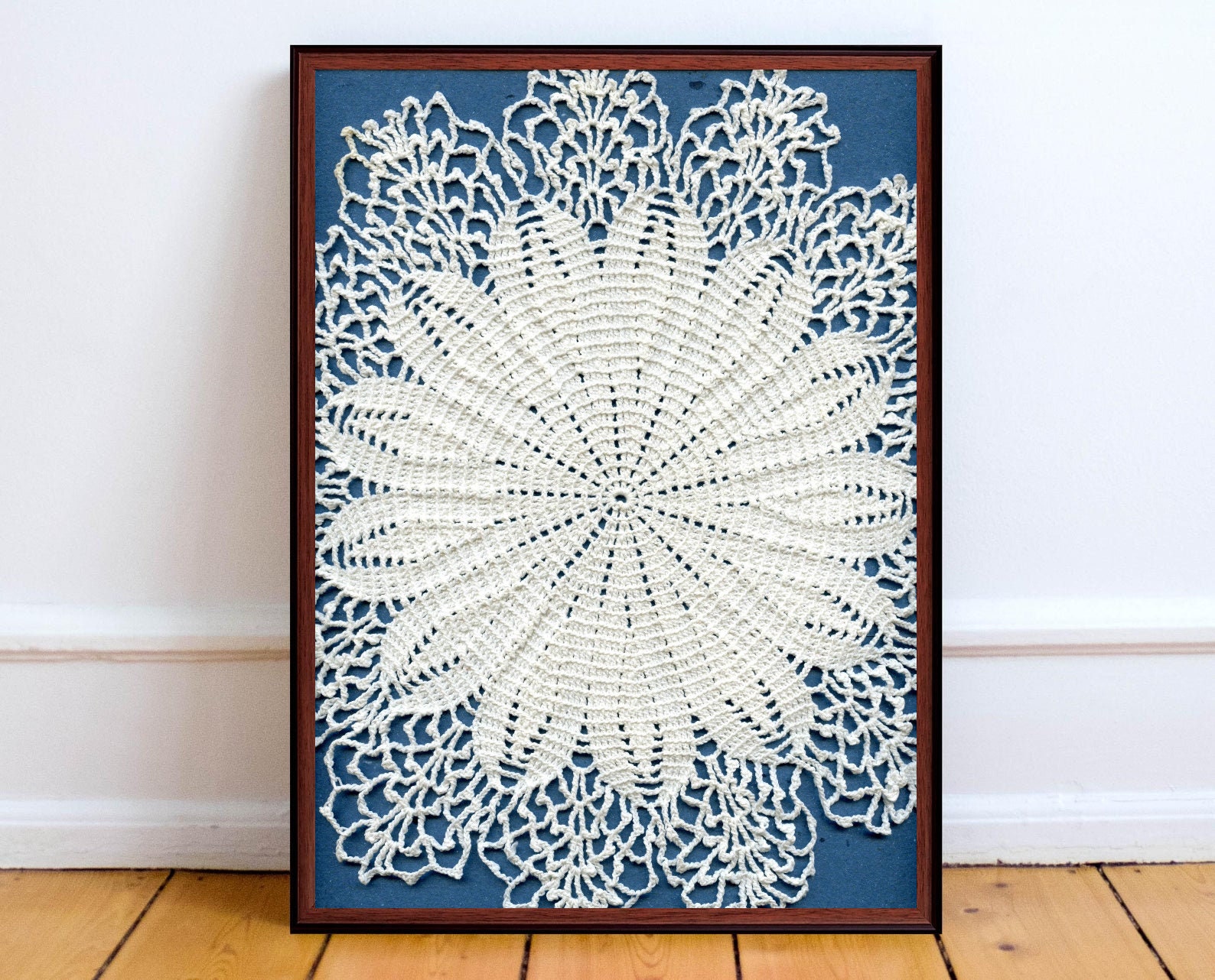 Doily Wall Art Print Digital Doily Image Vintage Doily Lace - Etsy