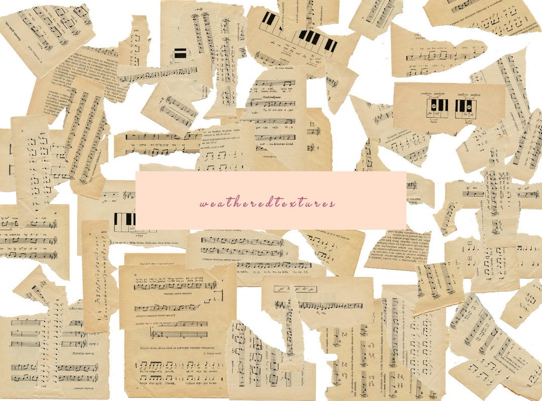 Vintage Note Paper Clipart Torn Note Paper 55 Transparent PNG Files Old ...