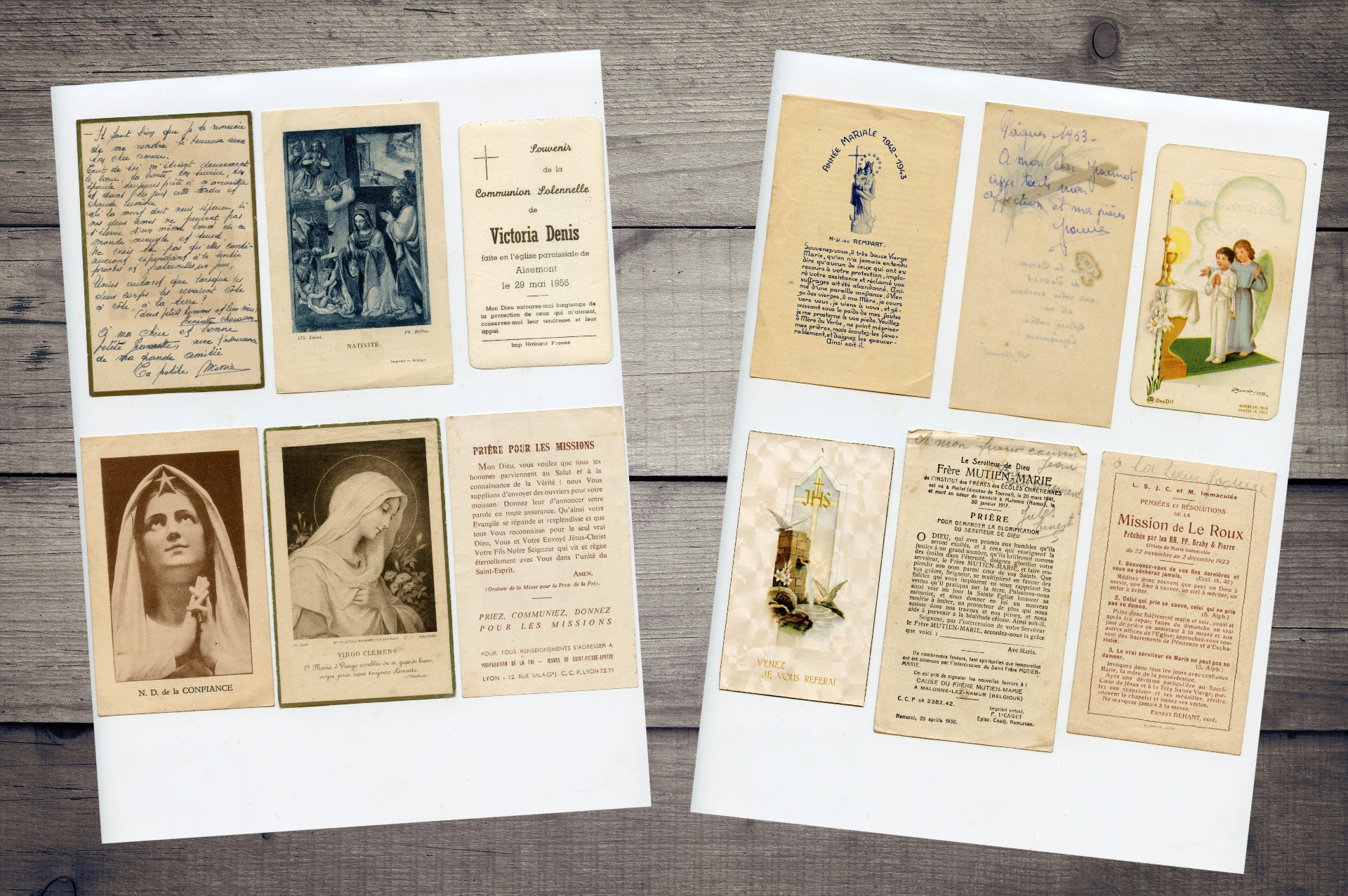 French Religious Ephemera Printable Digital Download Junk - Etsy