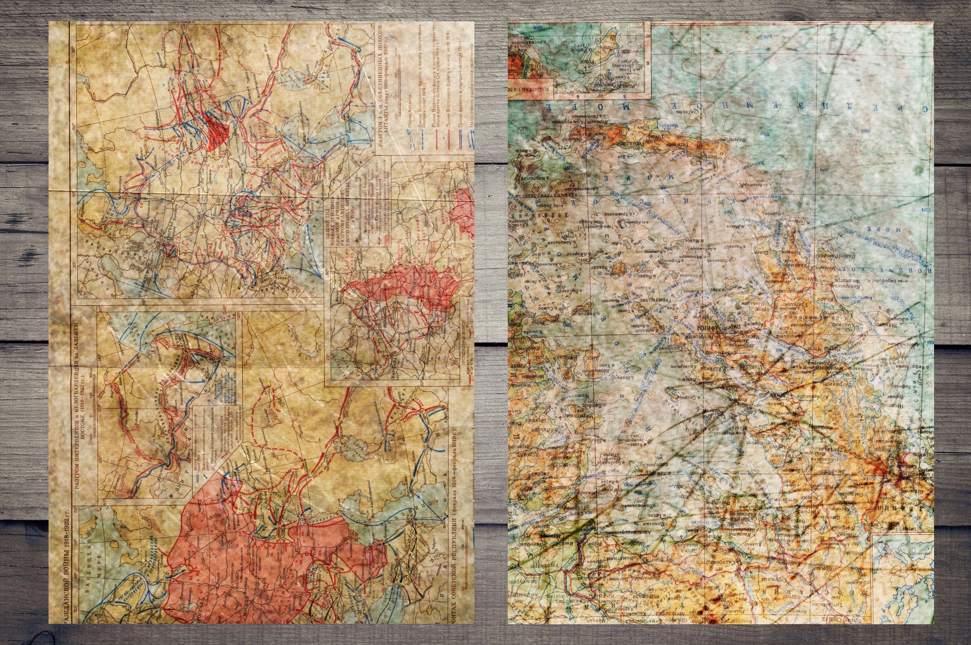 Junk Journal Printable Vintage Map Papers Vintage Paper | Etsy UK