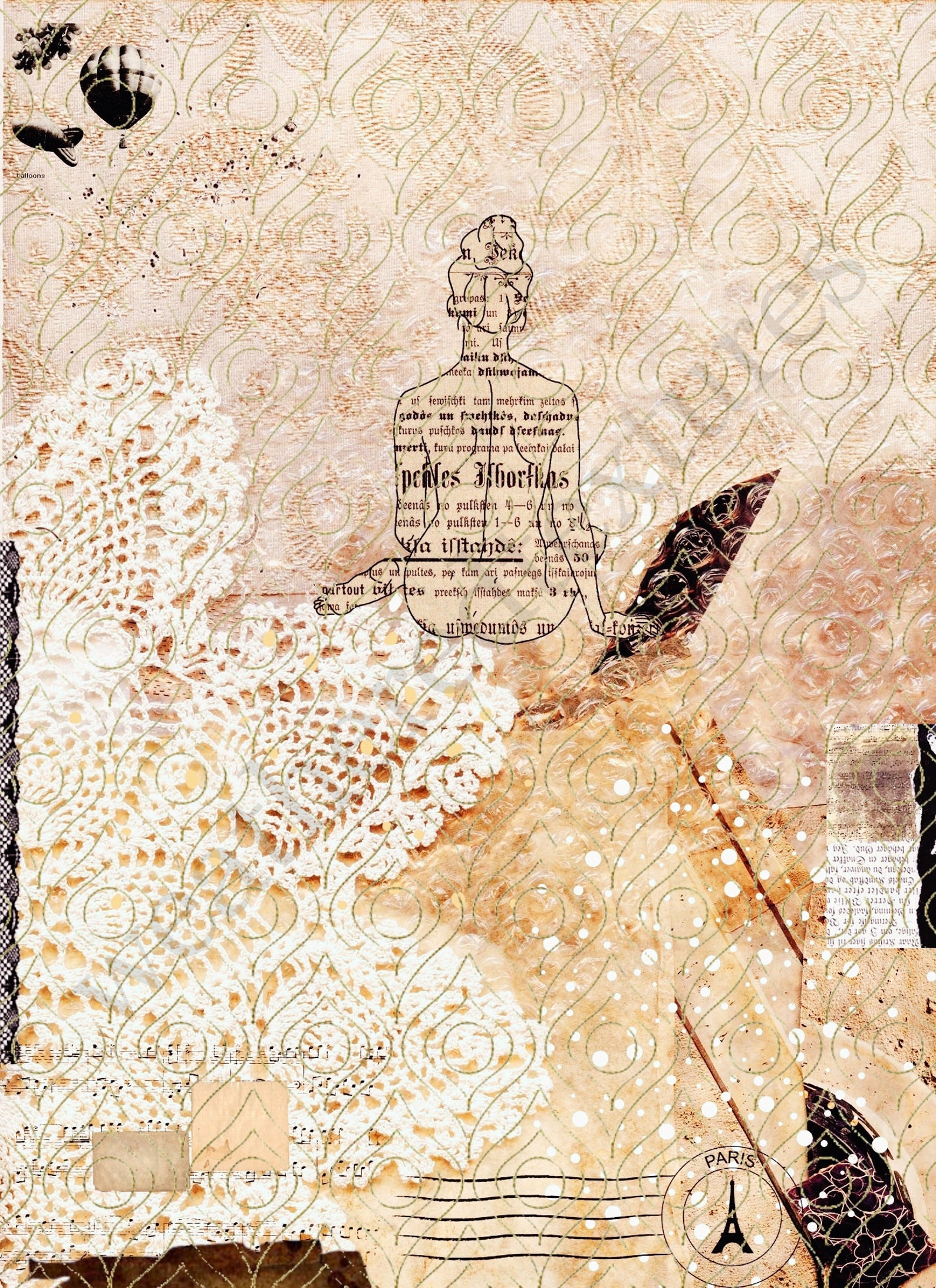 Collage Pages Junk Journal Kit 8 Collage Sheets Digital | Etsy