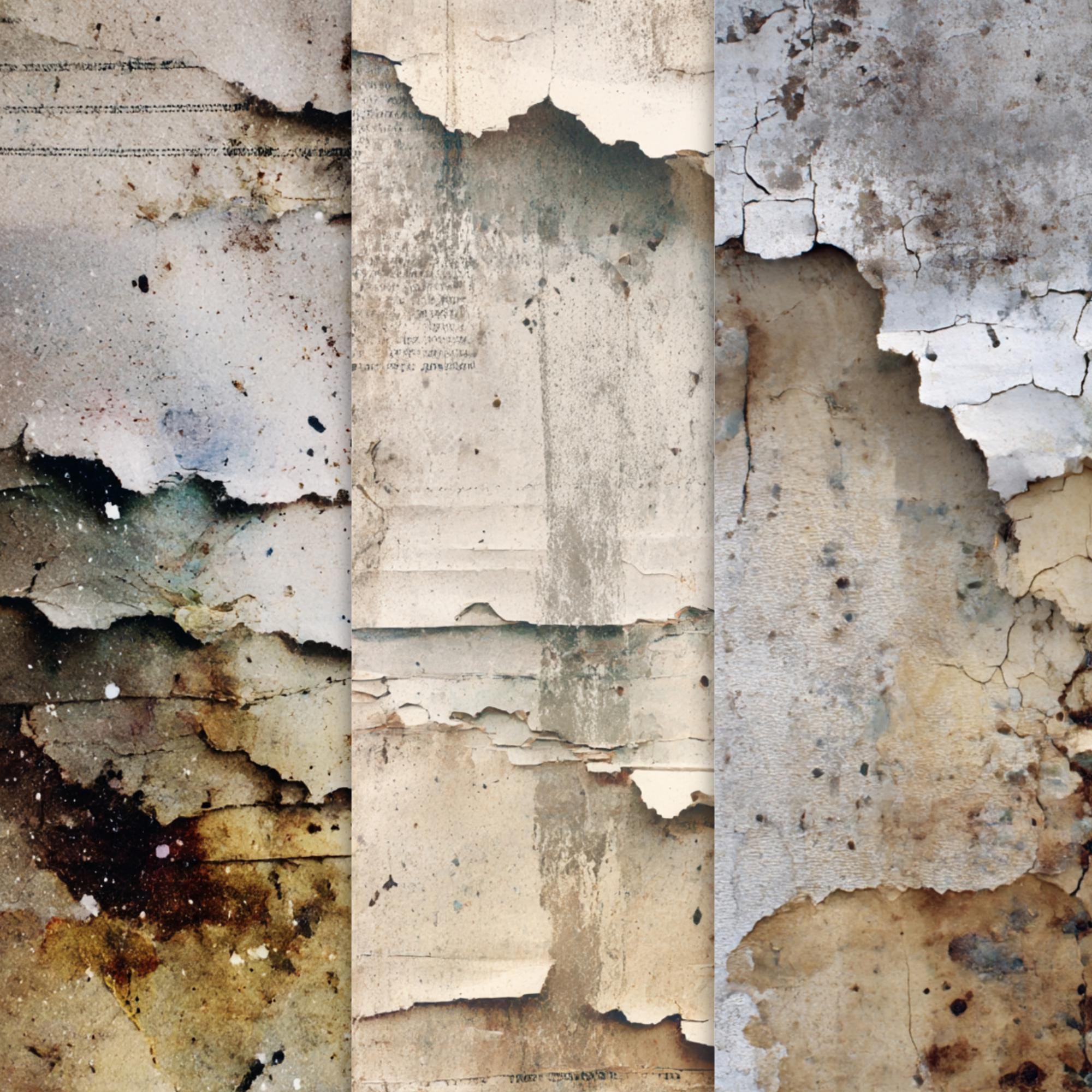 Distressed Digital Paper Pack: 25 Vintage Grunge Textures (commercial ...
