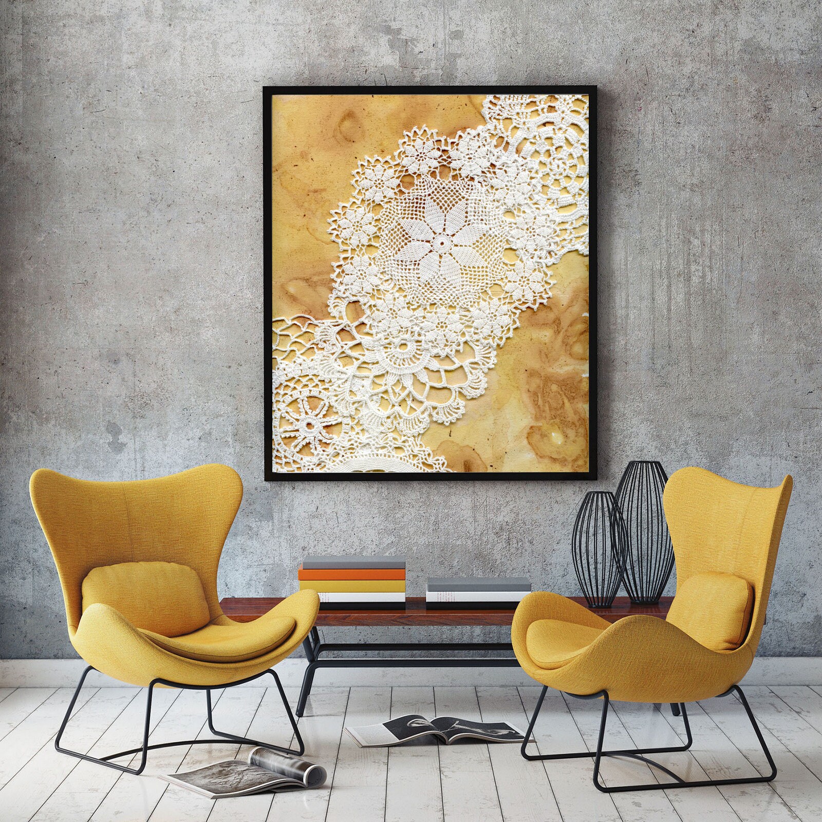 Doily Digital Image Doilies Wall Art Vintage Doily Art - Etsy
