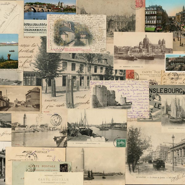 French Postcards - Etsy