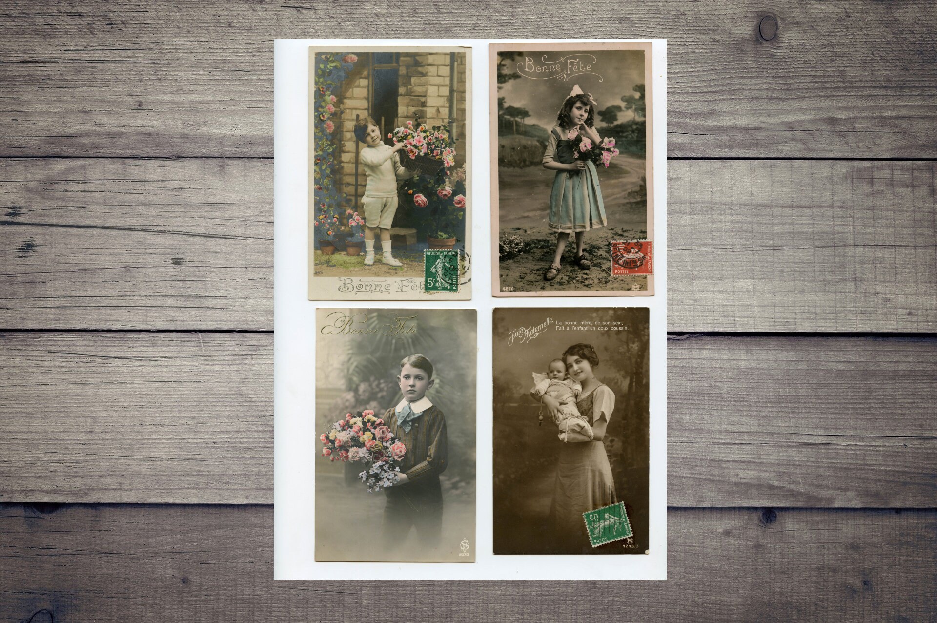 Junk Journal Ephemera Printable French Postcards Pack - Etsy