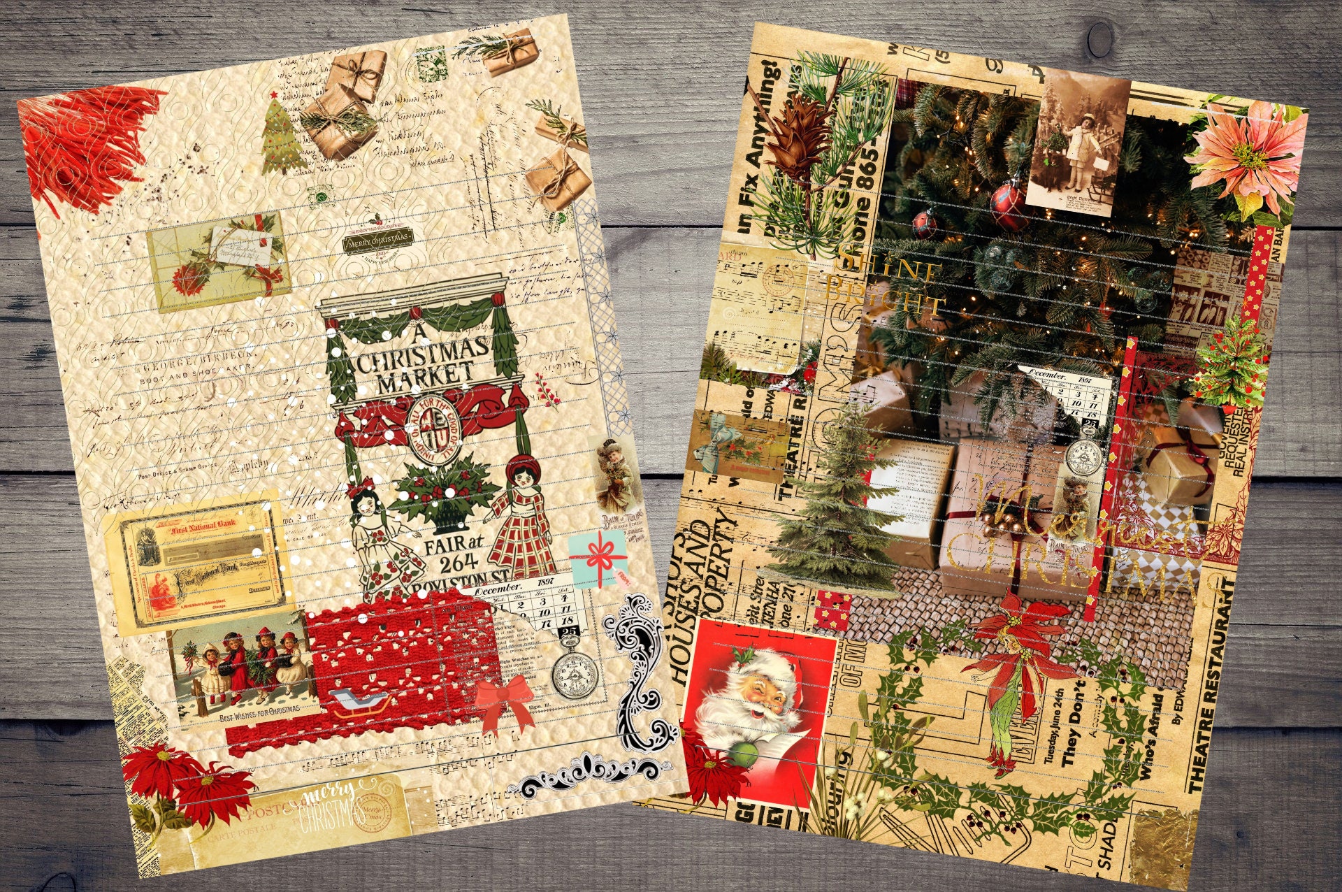 Christmas Journal Pages Printable Christmas Pages Digital - Etsy