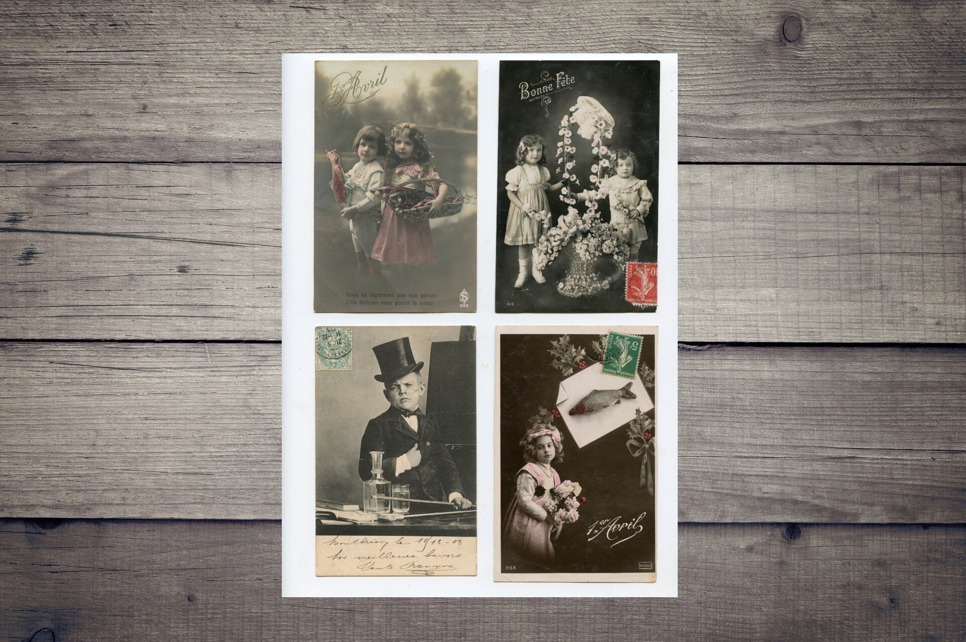 Junk Journal Ephemera Printable French Postcards Pack - Etsy