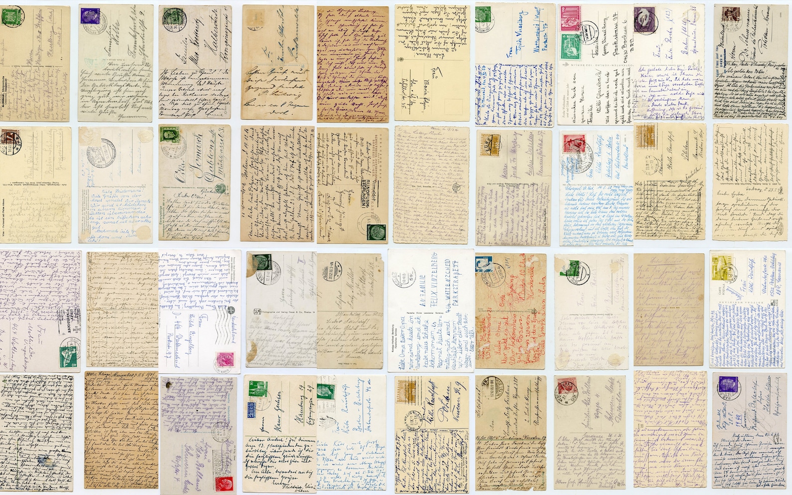 Handwritten Postcards Vintage Printable Ephemera Digital - Etsy