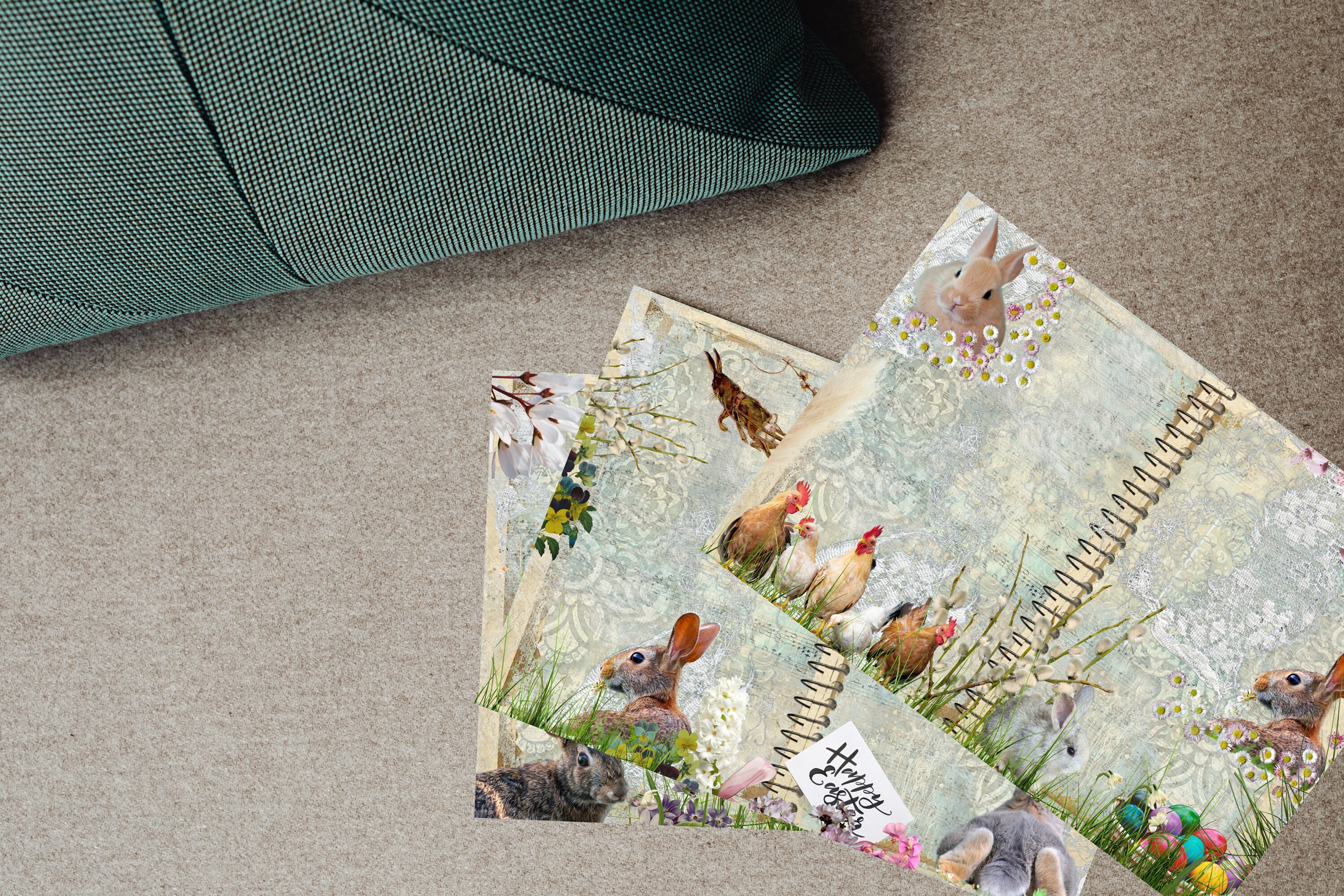 Easter Journal Pages 10 Easter Journal Backgrounds Easter - Etsy