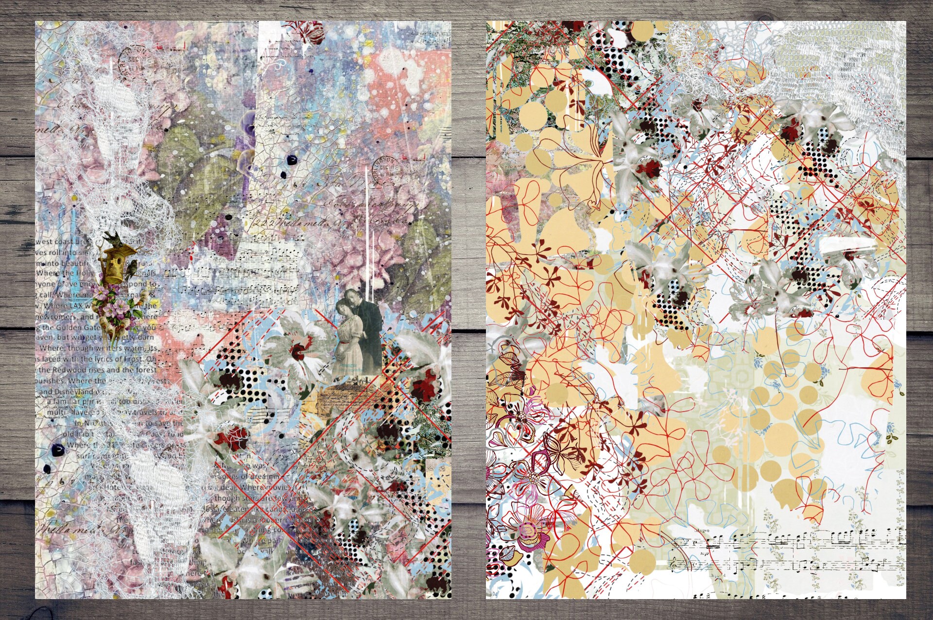 Junk Journal Printable Papers Instant Download Scrapbooking - Etsy