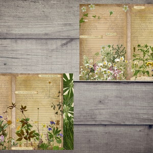Floral Digital Paper Printable Junk Journal Garden Journal Instant ...