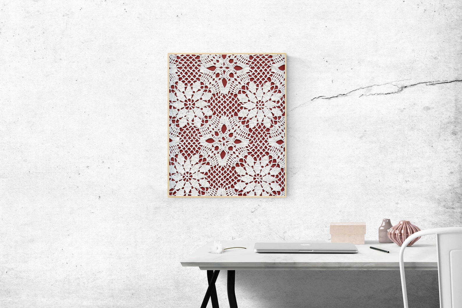 Doily digital image Doilies wall art Vintage doily art | Etsy