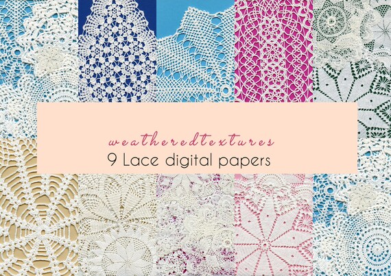 Vintage Lace Digital Paper Digital Paper Lace Digital - Etsy