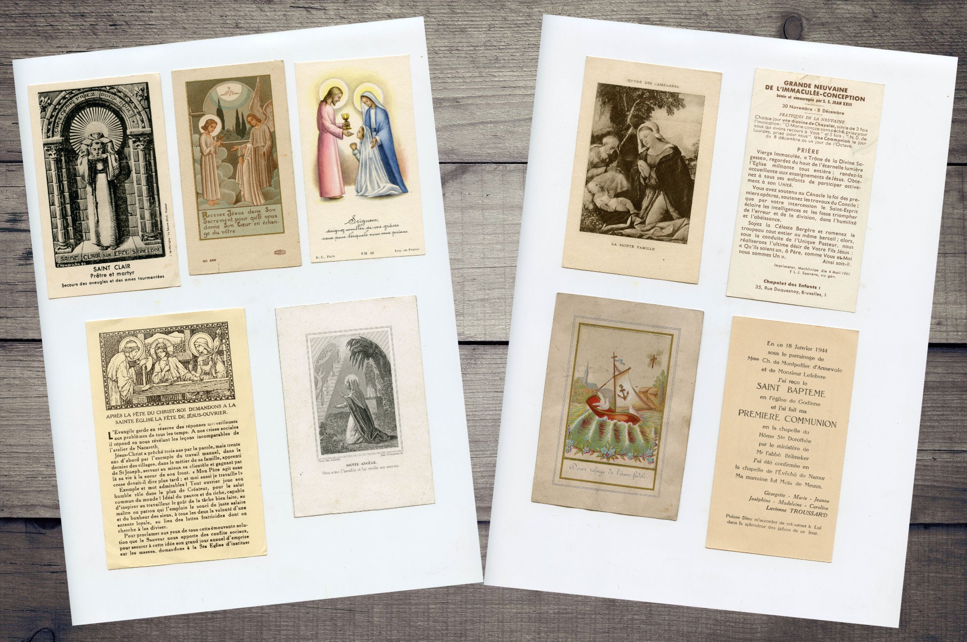 French Religious Ephemera Printable Digital Download Junk - Etsy