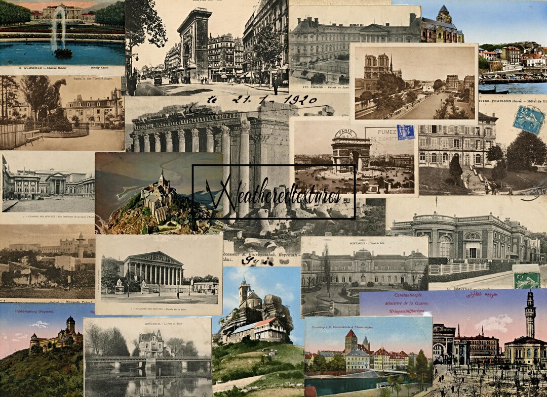Vintage Castles Postcards, Vintage Monuments, Antique Postcards - Junk ...