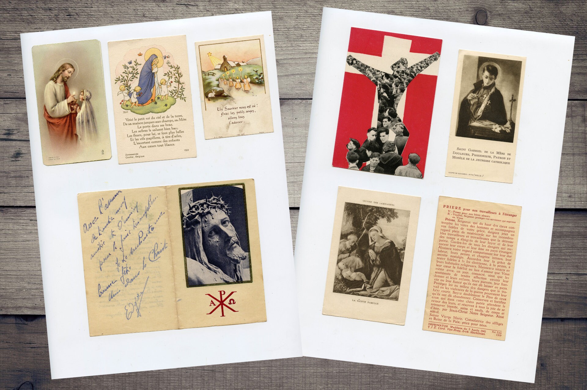 French Religious Ephemera Printable Digital Download Junk - Etsy