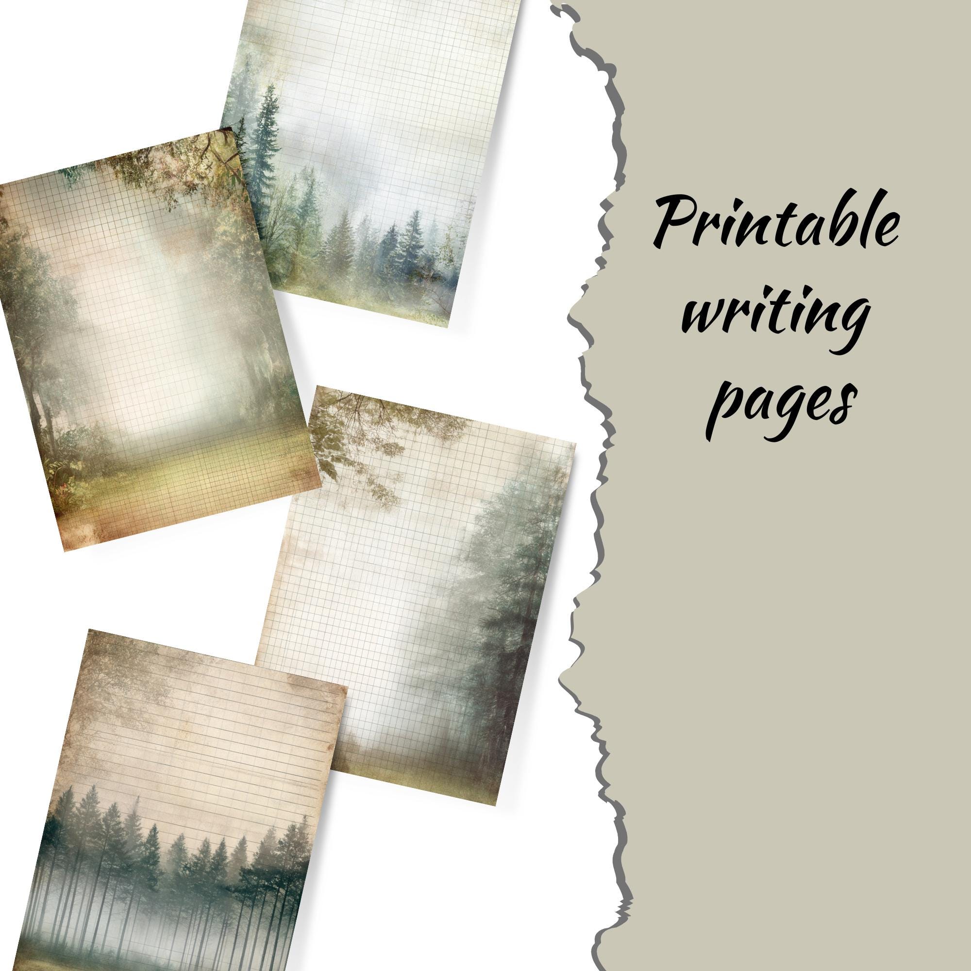 Vintage Forest Journal Pages: Printable Nature Ephemera (PDF Download ...