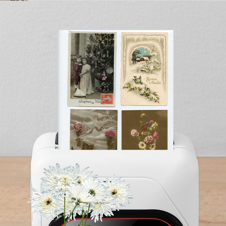 Christmas Printable Postcards Instant Download French - Etsy