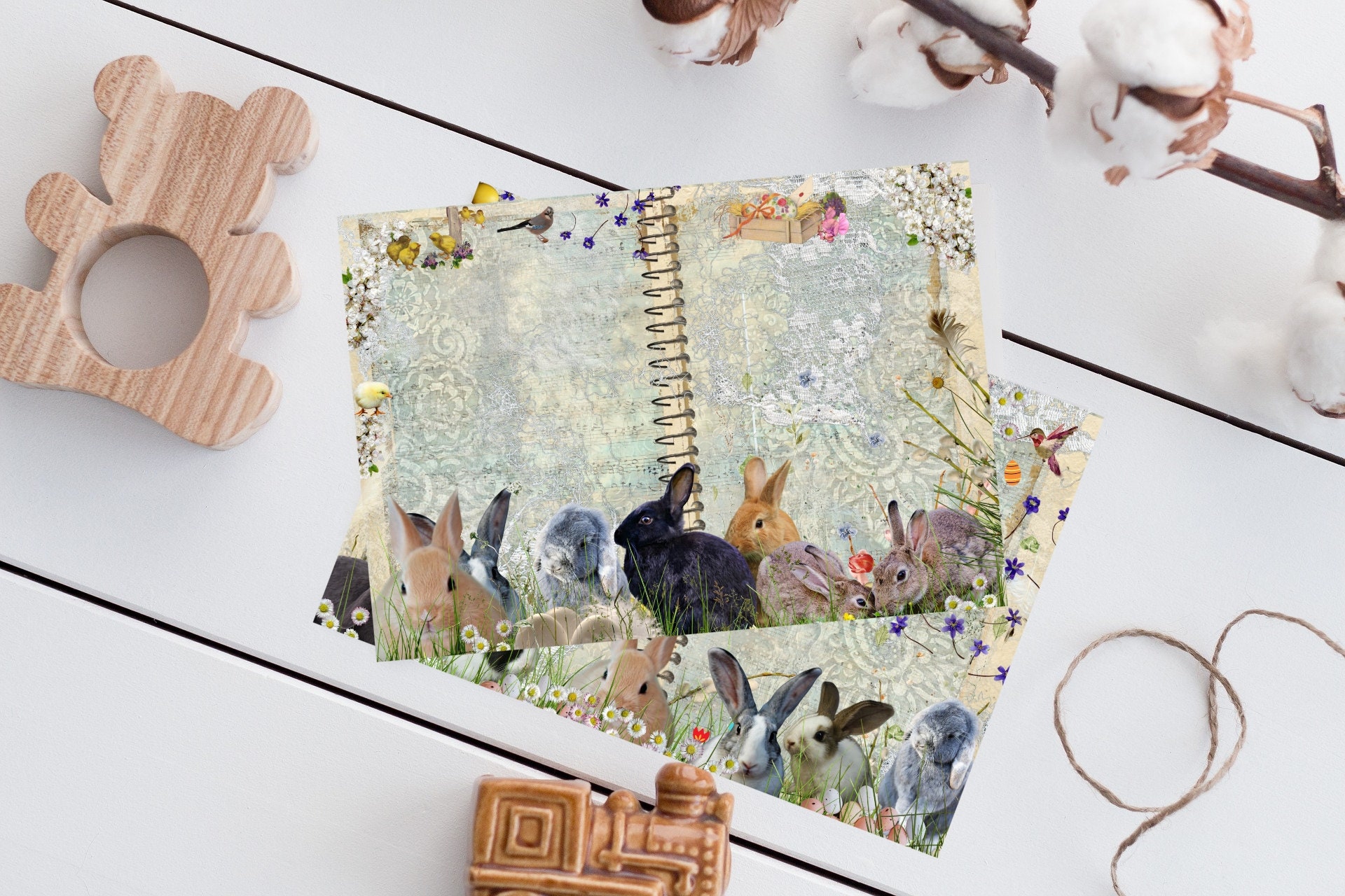 Easter Journal Pages 10 Easter Journal Backgrounds Easter - Etsy