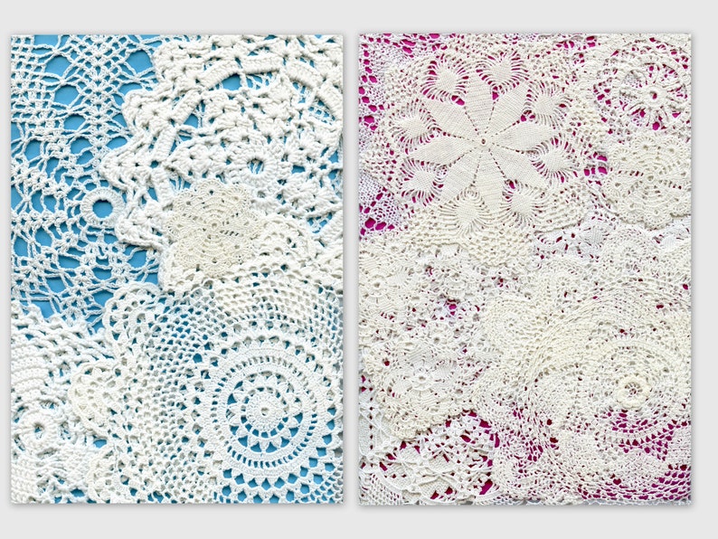 Lace Digital Printable Kit Printable Lace Paper Boho Paper | Etsy