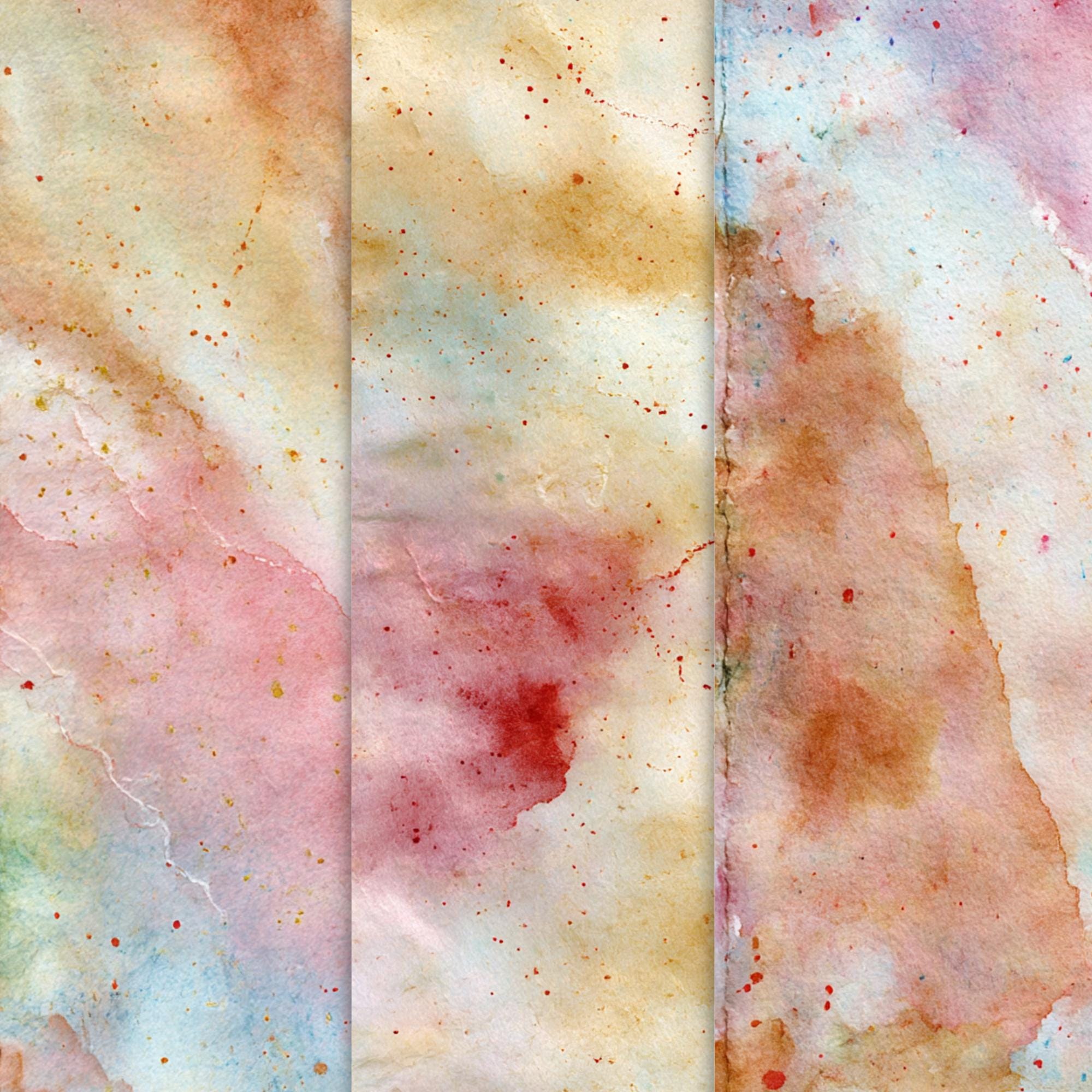 Hand-painted Watercolor Digital Paper Set: Scrapbook Backgrounds ...