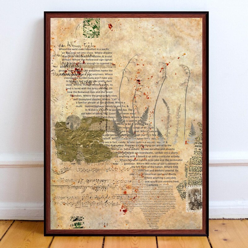 Mixed Media Poster - Etsy