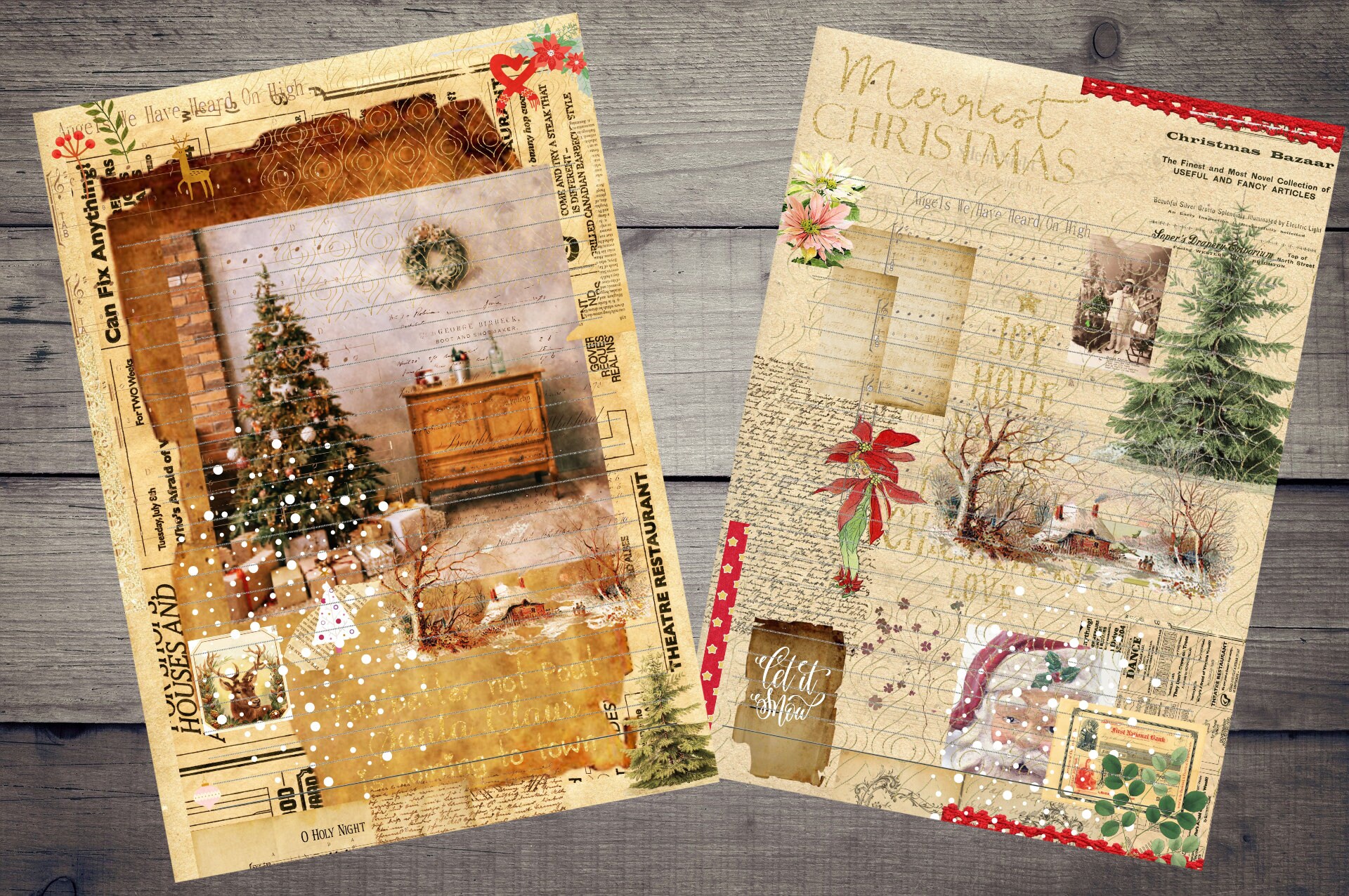 Christmas Journal Pages Printable Christmas Pages Digital - Etsy